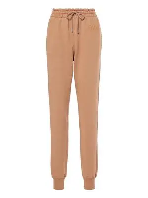 Chloé Cotton Fleece Sweatpants - Pink