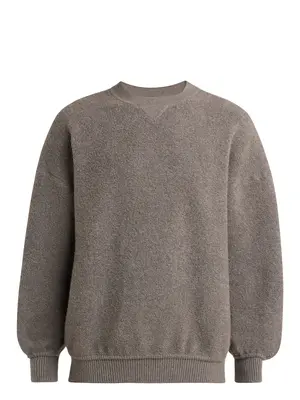 Loro Piana Cocooning Wool And Cashmere Crewneck Sweater - Torbato Melange