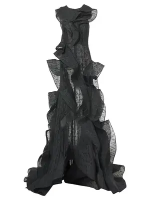 Maticevski Spiral Ruffled Gown - Black