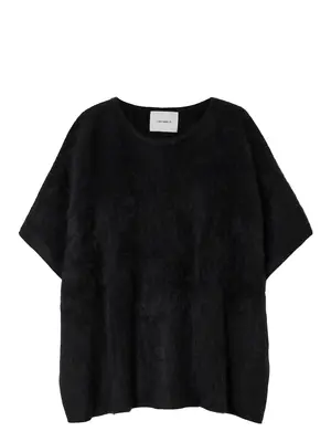 LISA YANG Fie Brushed Cashmere Top - Black