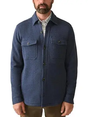 Faherty Brand Inlet Shirt Jacket Navy Night