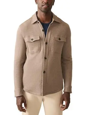 Faherty Brand Inlet Shirt Jacket Walnut