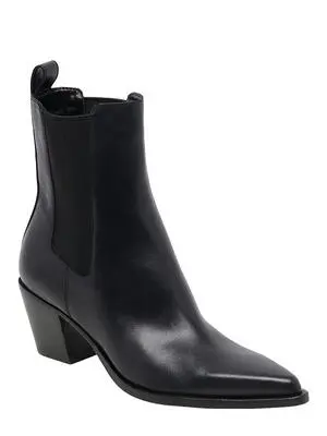 Dolce Vita Shadie Pointed Toe Chelsea Boot - Black Leather