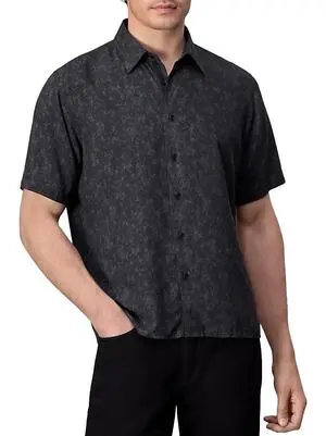 Rag & Bone Dalton Floral Classic Fit Button Down Shirt - Black Floral