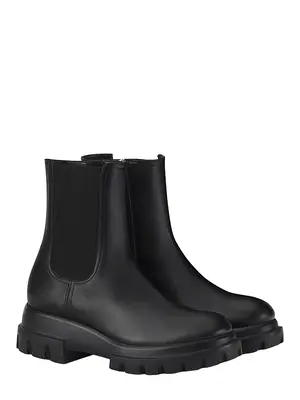 Agl Chunky Beat Stretch Platform Booties - Nero