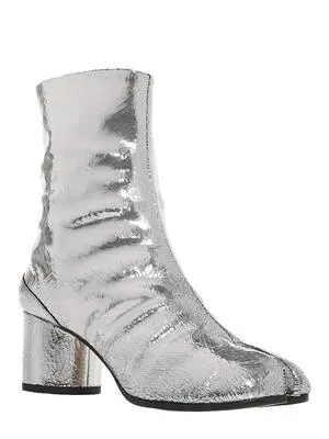 MAISON MARGIELA Maison Margiela Tabi Split Toe Booties Silver