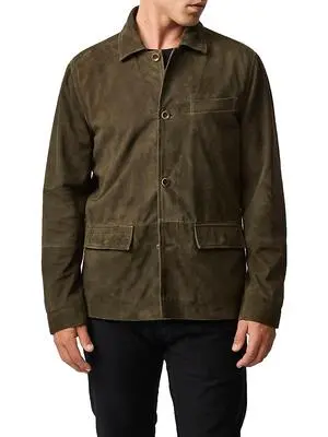 Rodd & Gunn Somerset Leather Jacket - Olive
