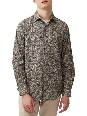 Rodd & Gunn Pakington Button Front Shirt - Elderberry