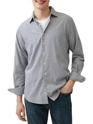 Rodd & Gunn Lockington Button Front Shirt - Smoke