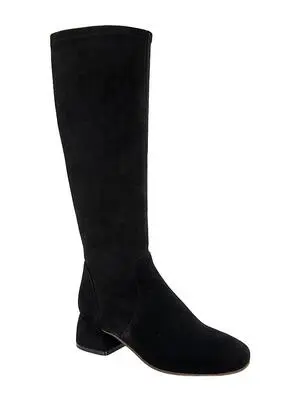 KENNETH COLE Emily Stretch Boots - Black Suede