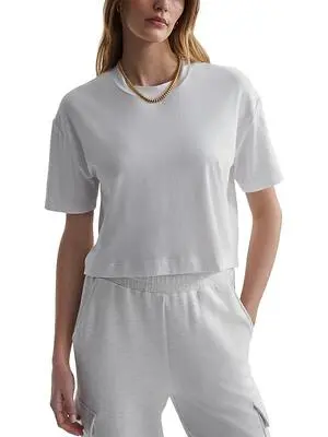 Varley Venice Easy Cropped Tee - White