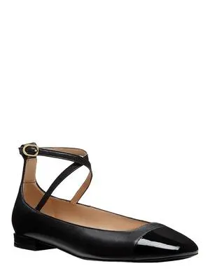 STUART WEITZMAN Eden Crisscross Flats - Black