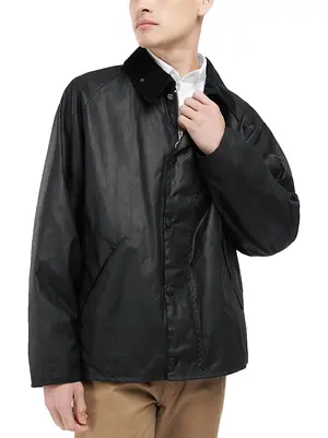 Barbour Barbour Os Transport Waxed Jacket Black