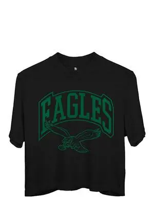 Junk Food Clothing Nfl Philadelphia Eagles Blitz Crop Tee - Black