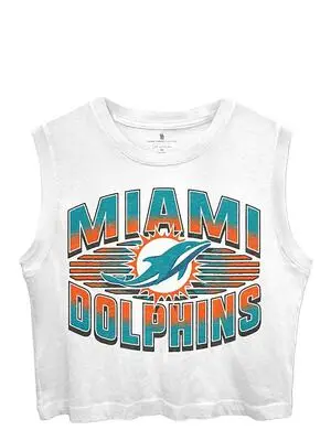Junk Food Clothing Nfl Miami Dolphins Tank - White