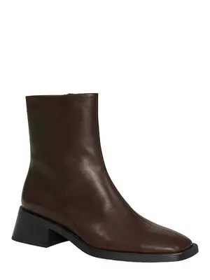 VAGABOND SHOEMAKERS Blanca Square Toe Ankle Boots - Chocolate