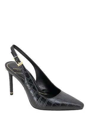 KENNETH COLE Quinnly Slingback Pumps - Black Croco