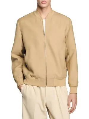 Sandro Zip Up Jacket Nut