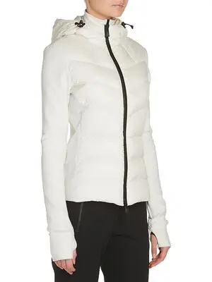 Moncler Padded Wool Puffer Cardigan - Natural