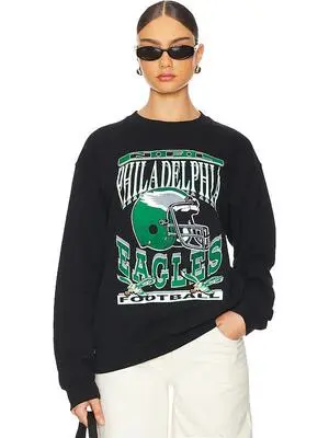 Junk Food Eagles Helmet Crewneck - Black