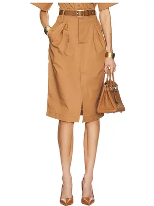 HELSA Paperbag Skirt - Caramel