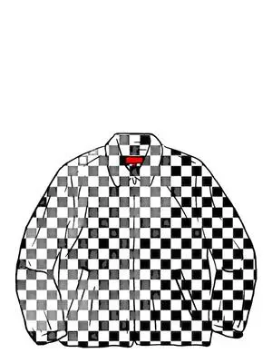 Supreme Velvet Work Jacket - Checkerboard