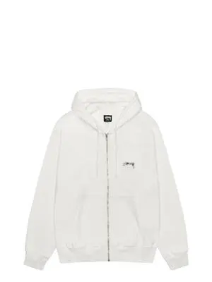StÜssy Smooth Stock Pigment Dyed Zip Hoodie - Natural
