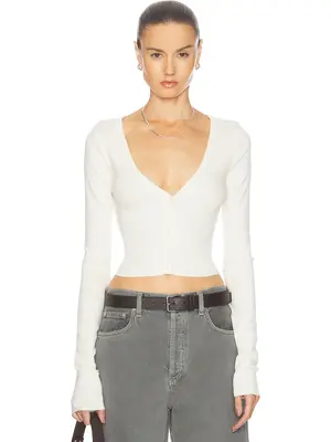 Eterne Cropped Cardigan - Cream