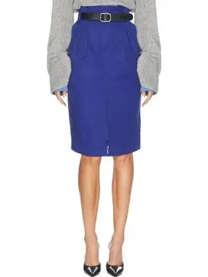 HELSA Paperbag Skirt - Workman Blue