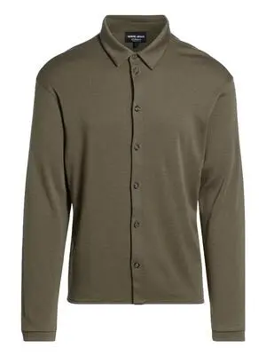 Giorgio Armani Button-front Cashmere Shirt - Green