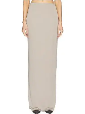 HELSA Matte Jersey Slim Skirt Grey