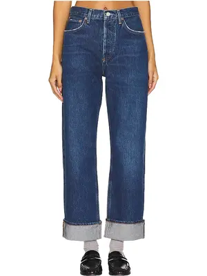 AGOLDE AGOLDE Fran Wide Leg Jeans Denim-medium