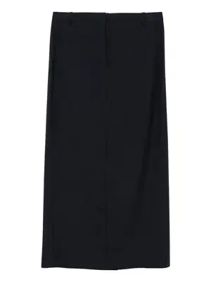 Theory Concealed-fastening Midi Skirt - Blue