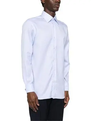Brioni Poplin Shirt - Blue