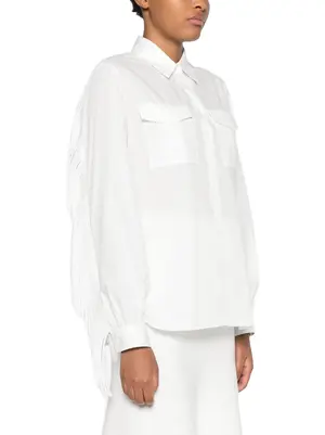 Elie Saab Fringe-detailed Shirt - White