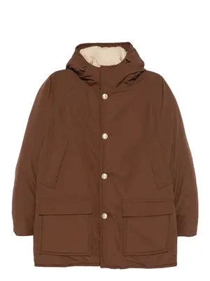 Drole De Monsieur Hooded Parka - Brown