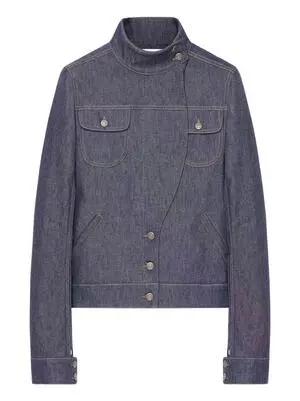 COURREGES Motorcycle Denim Jacket - Grey