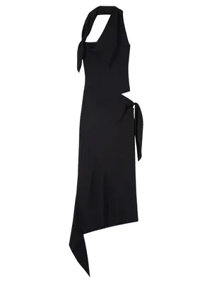 COURREGES Knot Slash Dress - Black
