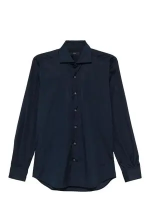 FAY Cutaway-collar Shirt Blue