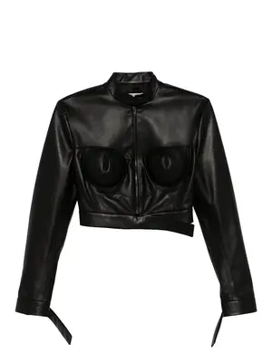 NENSI DOJAKA Leather Jacket - Black