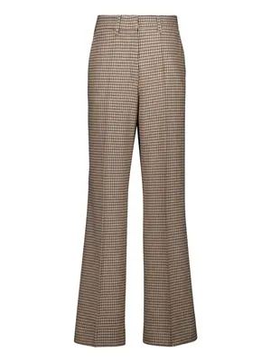 PAULA Houndstooth Pattern Trousers - Neutrals