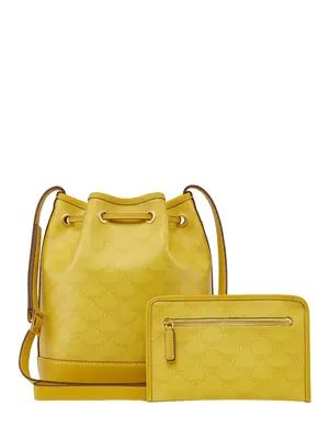 Mcm Himmel Medium Bucket Bag - Yellow