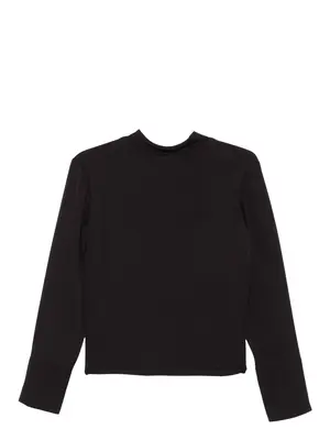 Theory Scarf-detail Silk Blouse - Black