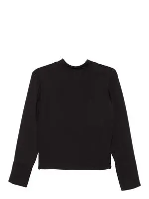 Theory Scarf-detail Silk Blouse - Black