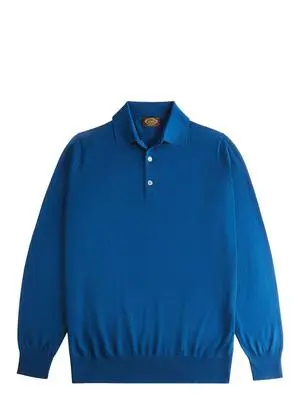 TOD'S T15 Wool Polo Shirt - Blue