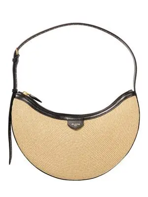 Alaïa Demi Raffia Shoulder Bag - Neutrals