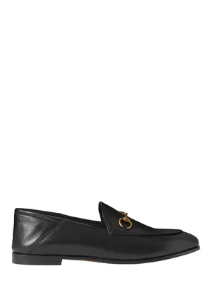 Gucci Brixton Leather Loafers - Black