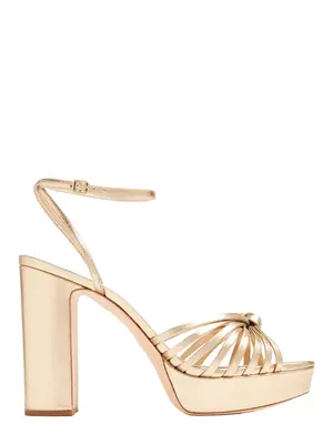 LOEFFLER RANDALL 127mm Rivka Sandals - Gold
