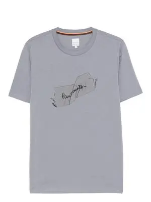 Paul Smith Label-print T-shirt - Grey