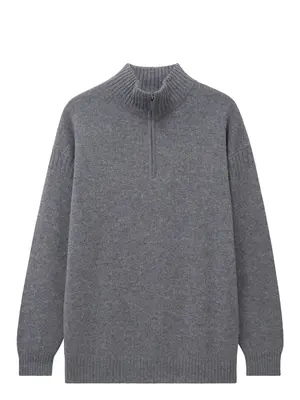 Pringle Of Scotland Zip Cashmere Jumper - Grey